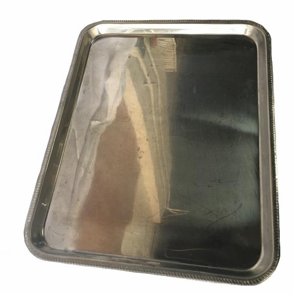 Serving Tray (14" x 18", Rect., Stainless Steel)
