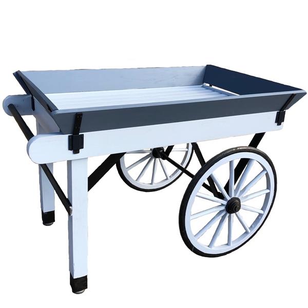 Wood Display Cart