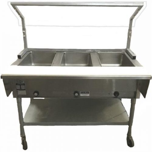 Steam Table (3 Well W/Guard & 8" Cutting Board)